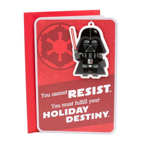 Hallmark Star Wars Christmas Card (With Darth Vader Ornament) | Walmart ...