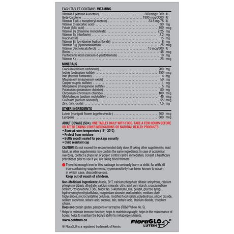 Centrum Select Essentials Adults 50+ Complete Multivitamin and Mineral ...