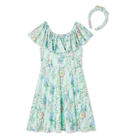 George Girls' Eyelet Dress 2-Piece Set - Walmart.ca