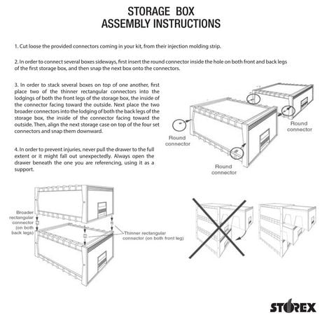 Storex Archive Storage Box /size Letter&Legal, 24"-Inch Depth/ White ...