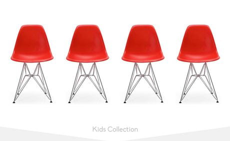 Click here for Heavenly Collection Red Kids Chair Red # prices