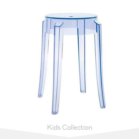 Heavenly Collection Blue Acrylic Kids Stool | Walmart Canada