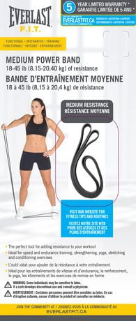 Everlast Medium Power Band 18-45 Lb (8.15-20.40 Kg) of Resistance ...