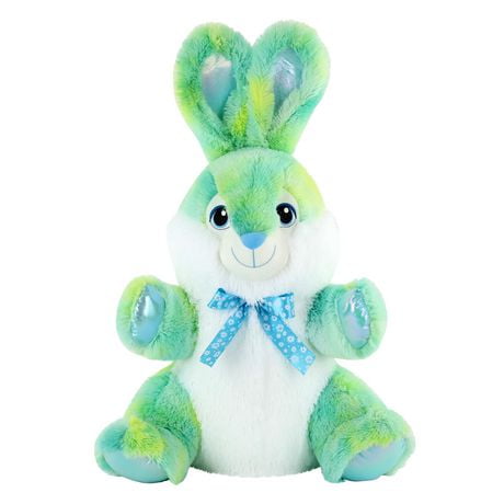 Way to Celebrate Easter Chubby Cheeks Bunny Plush Toy, Teal | Walmart ...