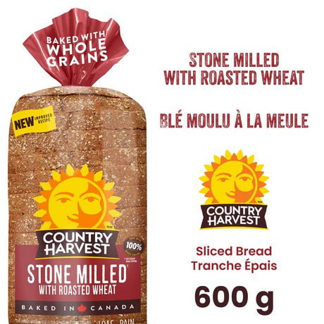 Country Harvest Stone Milled Sliced Bread, 600 g - Walmart.ca