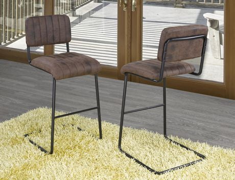 Click here for Brassex Inc 30 Bar Stool  Set Of 2  Brown Brown prices