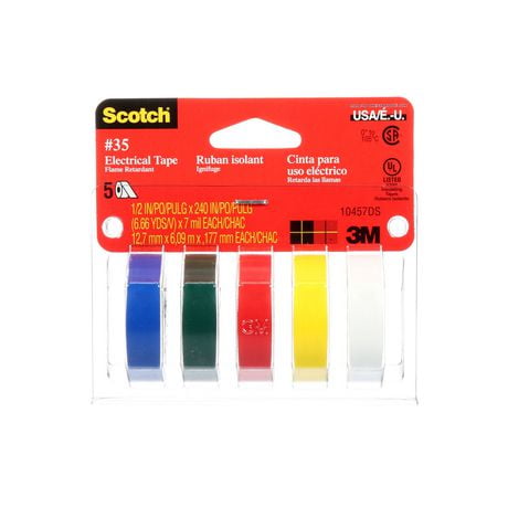 Click here for Scotch 35 Coloured Vinyl Electrical Tapes Assorted... prices