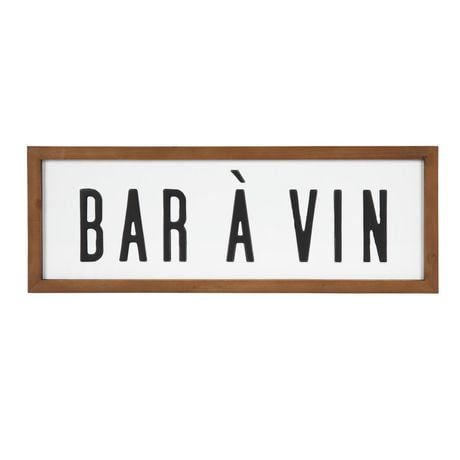 Hometrends Bar A Vin Metal Sign | Walmart Canada