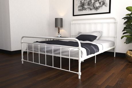 Click here for Dorel Wallace Metal Bed White Queen prices