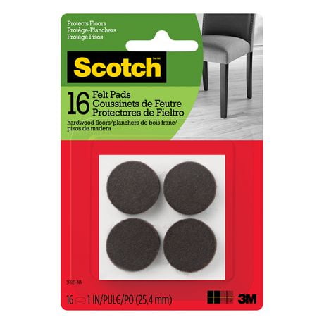 Click here for Scotch Round Felt Pads Sp821-Na  Brown Brown 1 Inc... prices