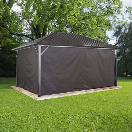 Click here for Sojag Genova Privacy Curtains Brown 12 X 16 Ft prices