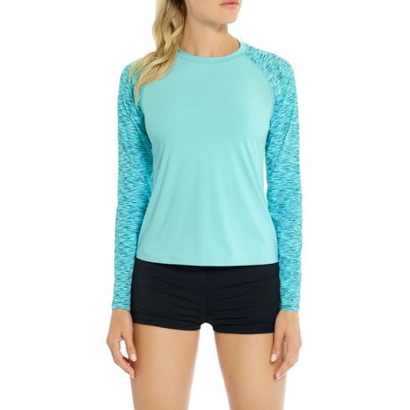 Athletic Works Women's Long Sleeve Swim Rash Guard - Walmart.ca