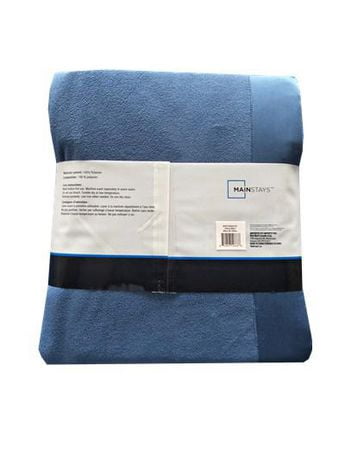 Mainstays Solid Blue Micro Fleece Blanket | Walmart Canada