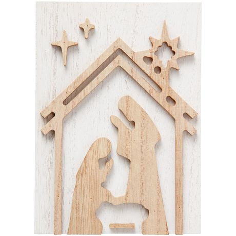 Holiday Time Nativity Block Sign - Walmart.ca