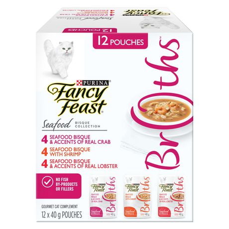 Fancy Feast Seafood Bisque Collection Variety Pack, Cat Food Complement ...