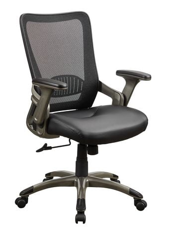 Click here for Work Smart Black Screen Back Chair With Faux Leath... prices