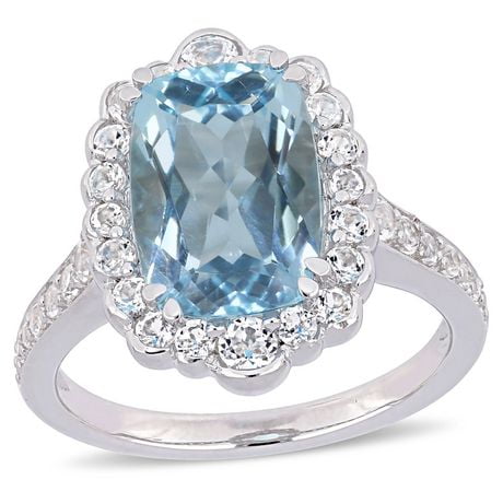 Click here for Tangelo 5-7/8 Carat T. G.W. Sky-Blue And White Top... prices
