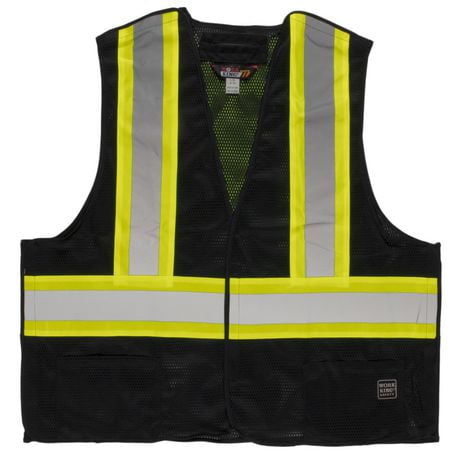 Click here for Tough Duck 5-Point Tearaway Safety Vest Black 2Xl/... prices