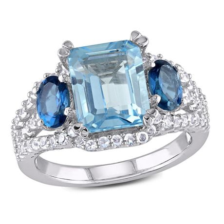 Click here for Tangelo 5-3/4 Carat T. G.W. Sky And London-Blue To... prices