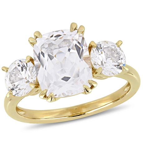 Click here for Miabella 6-1/10 Carat T. G.W. Created White Sapphi... prices