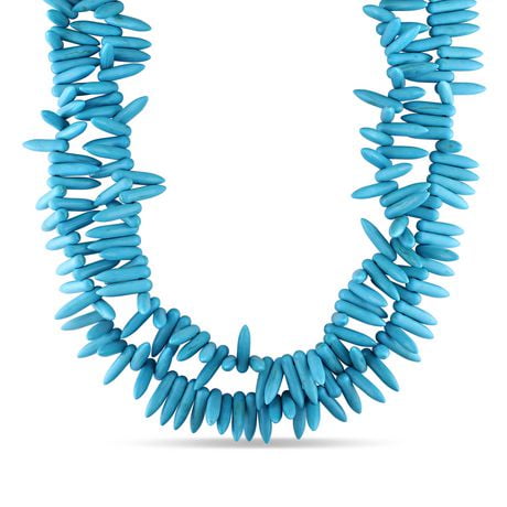 Click here for Tangelo Turquoise Beaded Two-Strand Necklace  18 B... prices