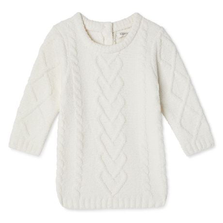 George Baby Girls' Cable Knit Sweater Dress | Walmart Canada