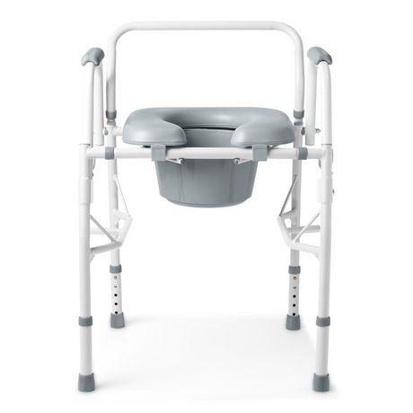 Medline Padded Steel Drop-Arm commode | Walmart Canada