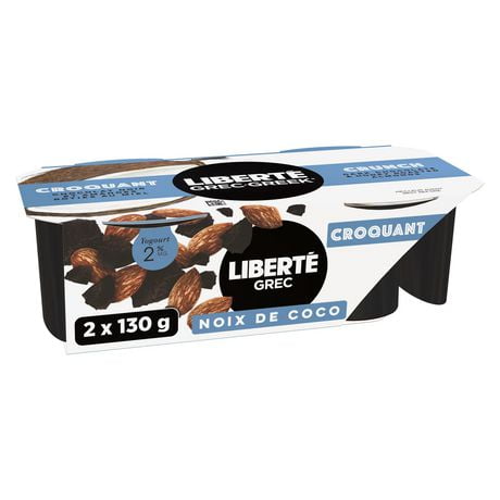 LIBERTÉ Greek Crunch Coconut Yogurt Dark Chocolate & Honey Roasted ...