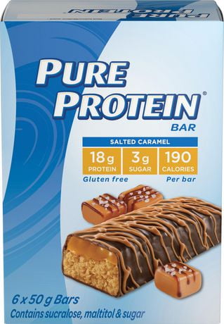 Pure Protein Salted Caramel Bars 6x50G | Walmart Canada
