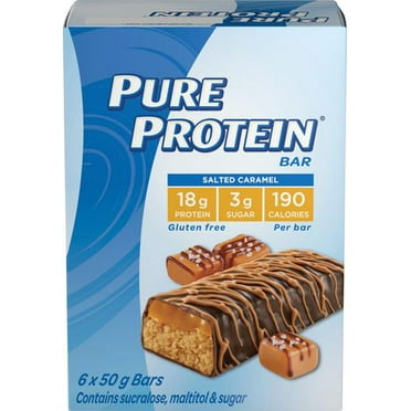 Pure Protein Salted Caramel Bars 6x50G, 6 x 50 g - Walmart.ca