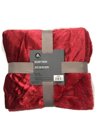 hometrends Velour Throw | Walmart Canada