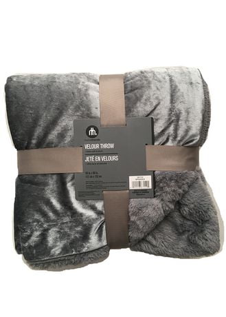 hometrends Velour Throw - Walmart.ca