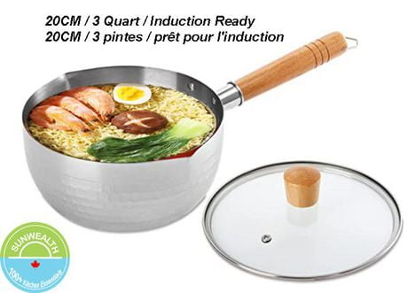Sunwealth 3 Quart Yoshikawa Milk Pot / Sauce Pan with Lid | Walmart Canada