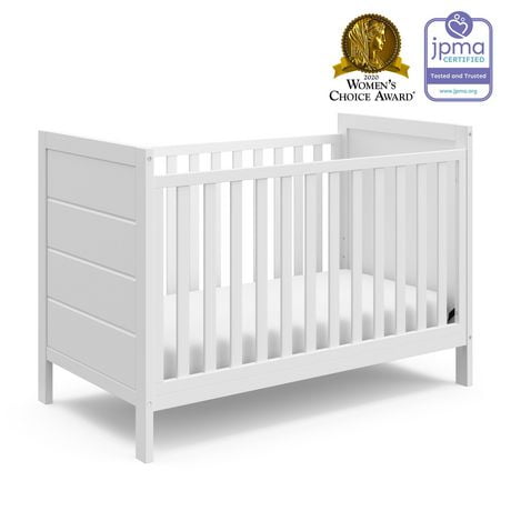 Click here for Storkcraft Nestling 3-In-1 Convertible Crib White prices