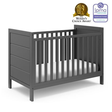 Click here for Storkcraft Nestling 3-In-1 Convertible Crib Gray prices