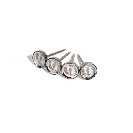 Click here for Outset  Steak Thermometers  Set Of 4 Silver Other prices