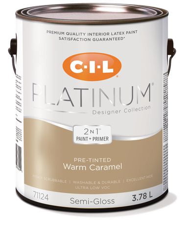 CIL® Platinum® Interior Paint Pre-tinted Warm Caramel - 3.78 L - Walmart.ca