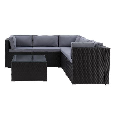 Click here for Corliving Parksville Resin Wicker Patio Sectional... prices