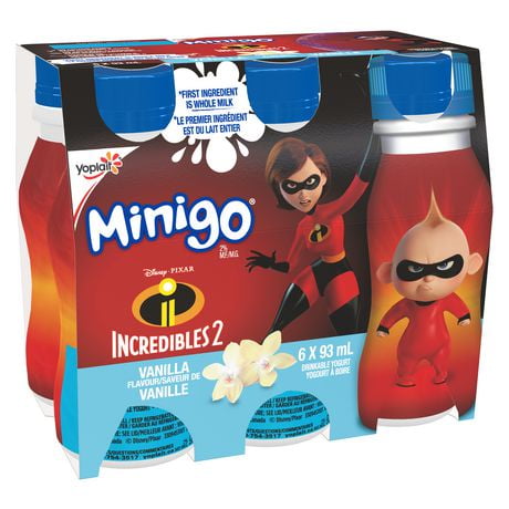 Minigo by Yoplait Minigo ™ Incredibles 2 Drinkable - Vanilla Flavour ...