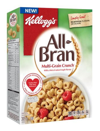 Kellogg's All-Bran Multi-Grain Crunch cereal, 305g | Walmart.ca