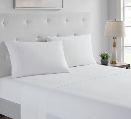Click here for Avery Pure Cotton Bamboo 4 Piece Sheet Set White K... prices
