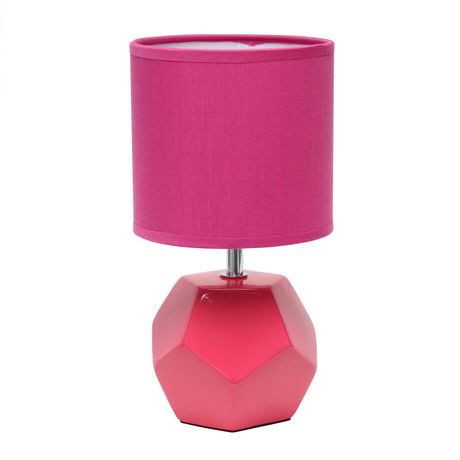 Click here for Simple Designs Round Prism Mini Table Lamp With Ma... prices