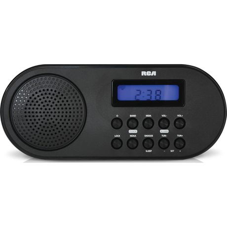 RCA AM/FM Weather Alert Alarm Clock Radio - Black | Walmart Canada