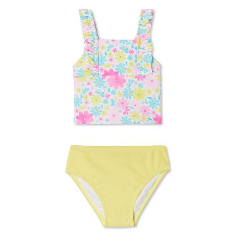 Click here for George Baby Girls Flower Swim 2-Piece Set Yellow 0... prices