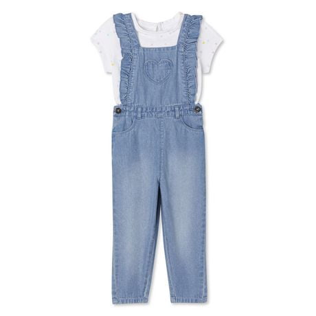 Click here for George Baby George Toddler Girls Tee And Flutter O... prices