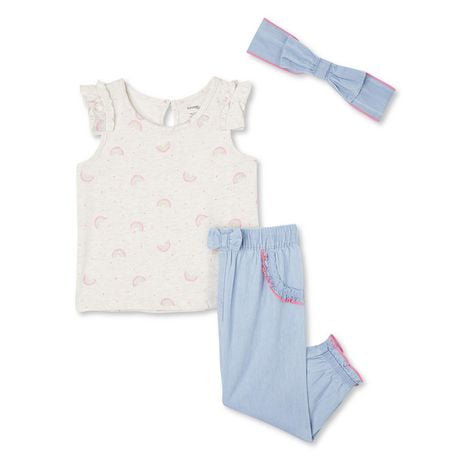 Click here for George Baby Girls Chambray 3-Piece Set Off-White 3... prices