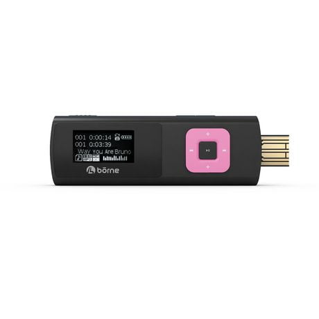 Click here for Borne 4Gb Mp3 Player - Pink Pink prices