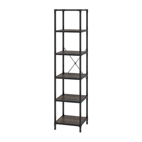 Click here for Bestar Heka 17W Narrow Bookshelf In Buffalo Brown... prices