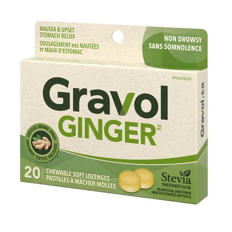Gravol Ginger Natural Source Chewable Lozenges | Walmart Canada