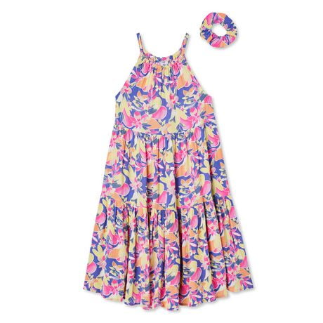 George Girls' Tiered Dress 2-Piece Set - Walmart.ca